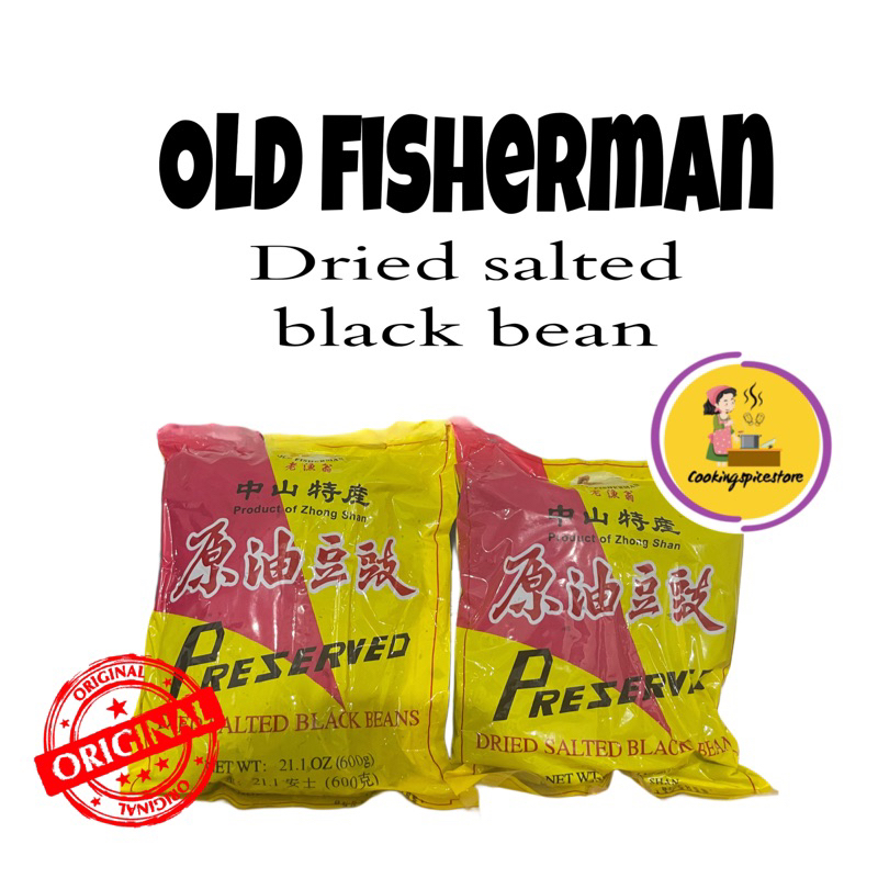 Jual Old fisherman preserved dried salted black beans / Tausi 600 gram ...