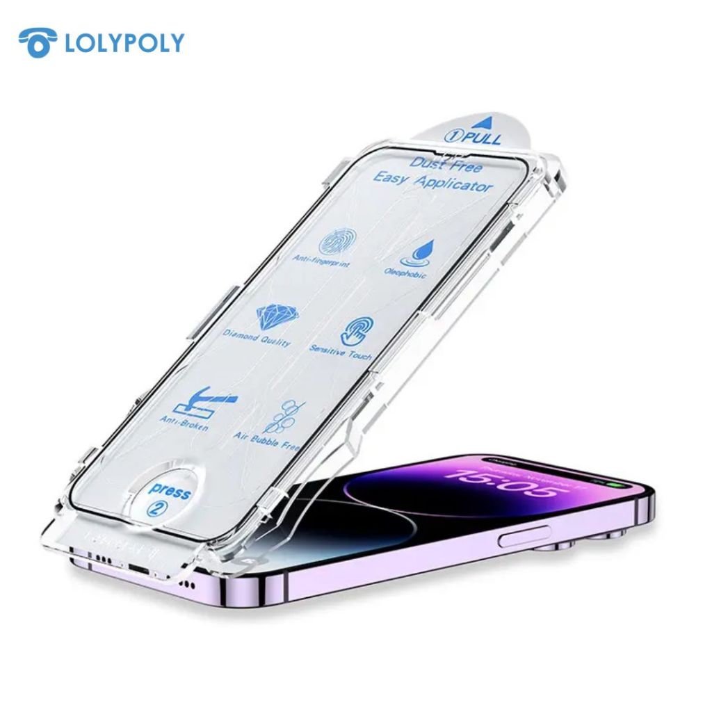 Jual LOLYPOLY Tempered Glass iPhone 13 Pro Max Privacy Easy ...