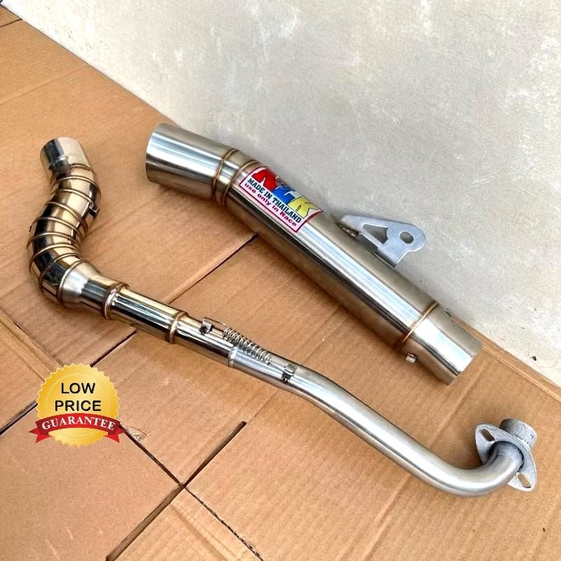 Jual Super Open NLK pipe v3 1set for Xrm 125 Rs 125 fi Wave 100/110/115 ...