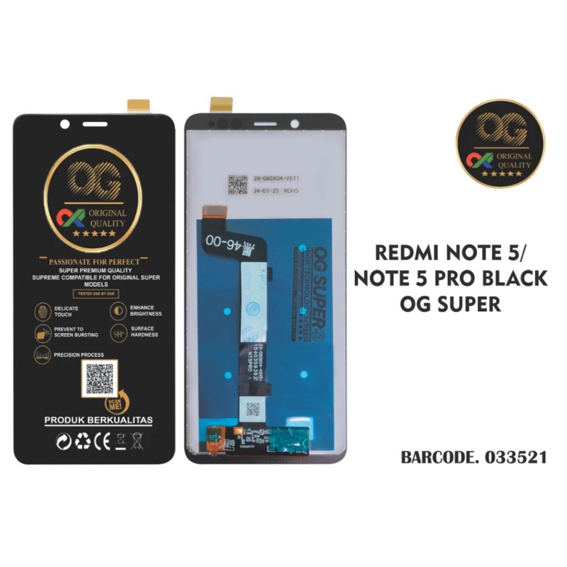 Jual LCD+TC FULLSET ORIGINAL 1:1 REDMI NOTE 5/NOTE 5PRO (OG SUPER ...