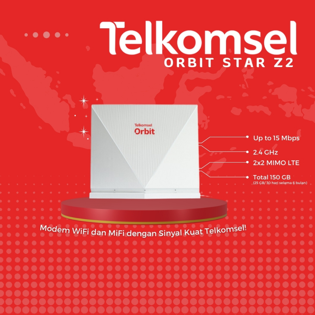 Jual Telkomsel Orbit Star Z2 Modem Wifi | Shopee Indonesia