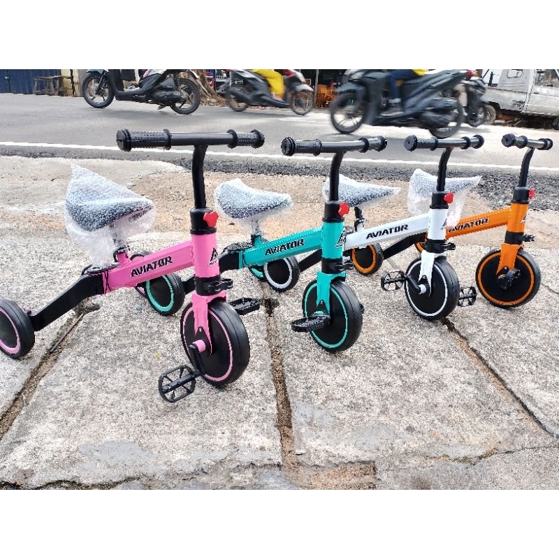 Jual sepeda anak balance bike ban karet. ( lipat ) | Shopee Indonesia
