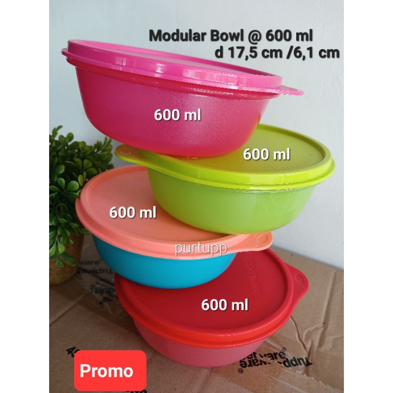 Jual Modular bowl 600 ml Tupperware/tempat makan | Shopee Indonesia