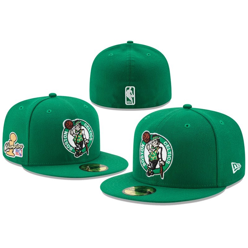 Jual Topi Fitted Celtics Fit NBA Finals Champions Side Patch Green ...