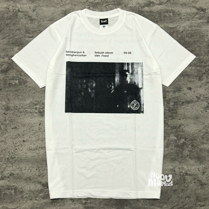 Jual .Feast - Records Tshirt - White | Official Merchandise | Shopee ...