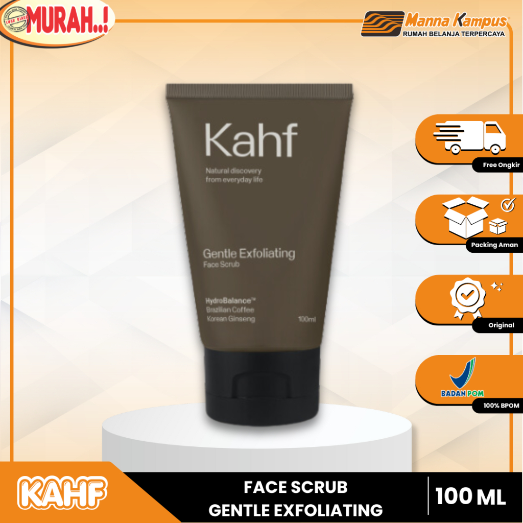 Jual Kahf Gentle Exfoliating Face Scrub 100 ml - Memudarkan Noda Hitam ...