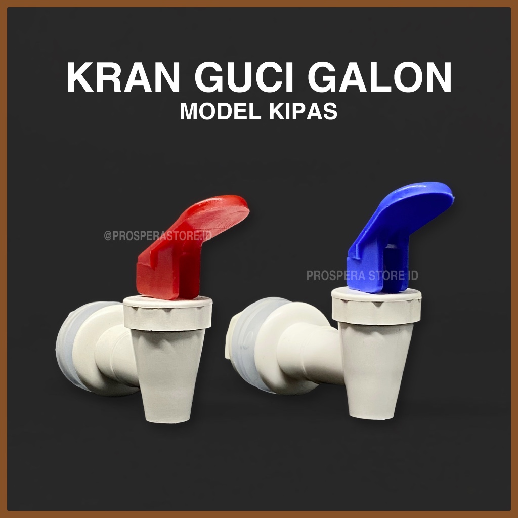 Jual Kran KIPAS Dispenser Guci Galon - Keran Kipas biru / merah ...