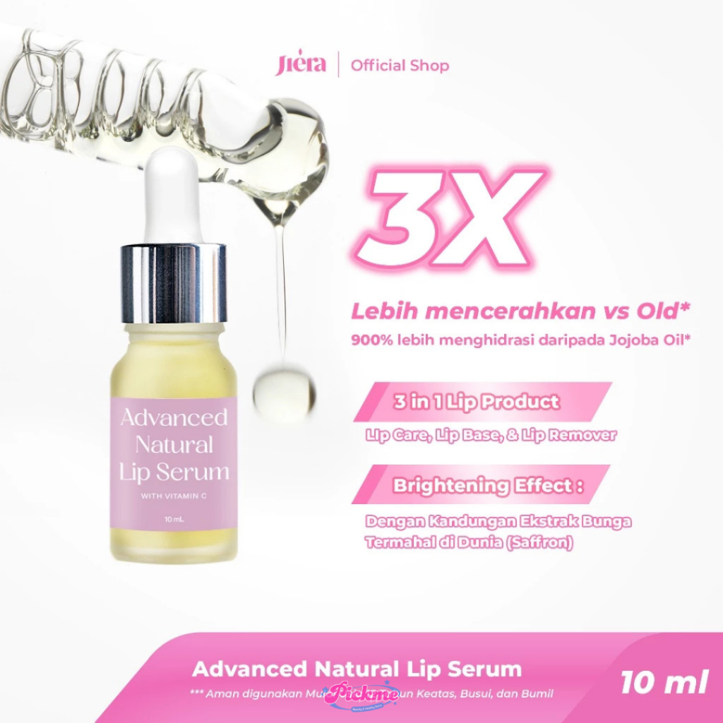 Jual JIERA Advanced Natural Lip Serum with Vitamin C Extra Mencerahkan Varian 10ml | Shopee ...