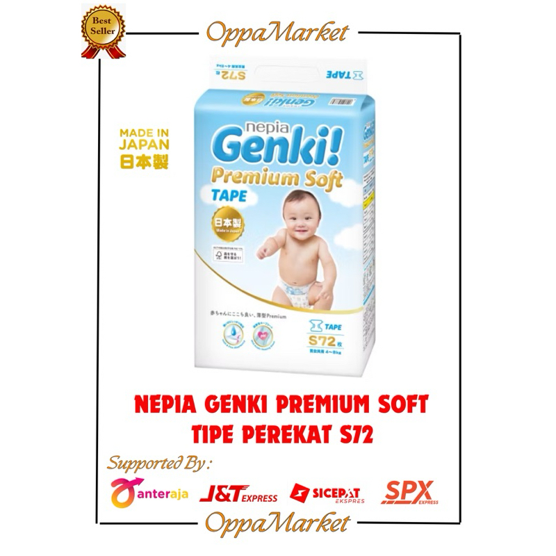 Jual NEPIA GENKI PREMIUM SOFT POPOK BAYI TIPE PEREKAT S72 | Shopee Indonesia