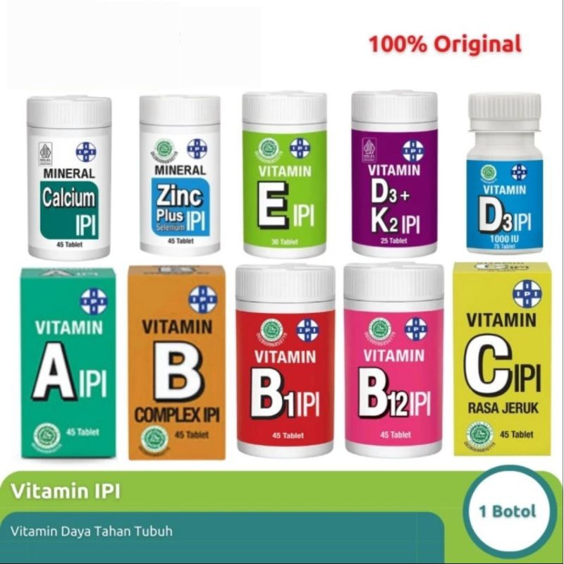 Jual IPI VITAMIN TABLET - SUPLEMENT MULTIVITAMIN | Shopee Indonesia