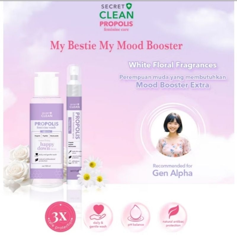 Jual (HERBORIST) SECRET CLEAN PROPOLIS FEMININE INTIMATE HAPPY ( UNGU ...