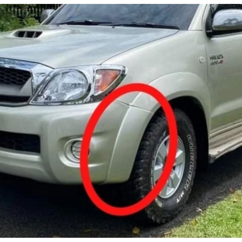 Jual OVER FENDER OVERFENDER SAMBUNGAN BEMPER DEPAN HILUX VIGO 2006 ...