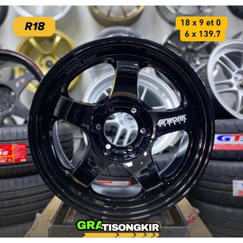 Jual velg mobil racing R18 WORK MEISTER LEBAR 9 velg racing mobil ring 18 velg mobil Innova ...