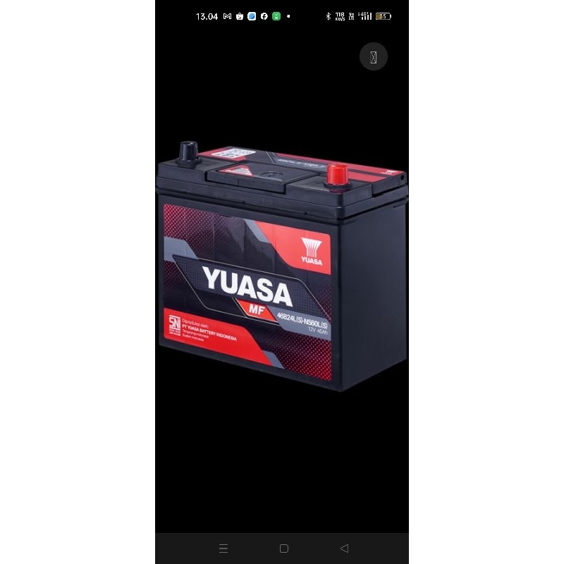 Jual AKI ACCU YUASA MF KERING NS60LS 46B24LS INNOVA HILUX YARIS CRV HRV SIENTA ALL NEW CIVIC ...