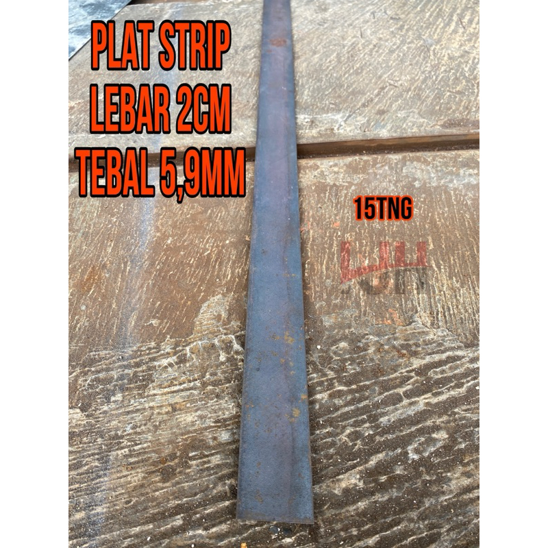 Jual Besi plat strip lebar 2cm toleransi 1,8cm tebal 5,9mm potongan ...