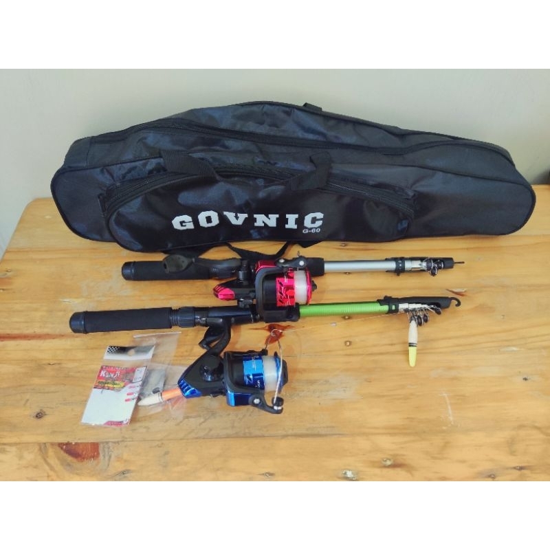 Jual Set alat Pancing Lengkap dengan 2 Joran Antena dan 2 Reel, Cocok ...