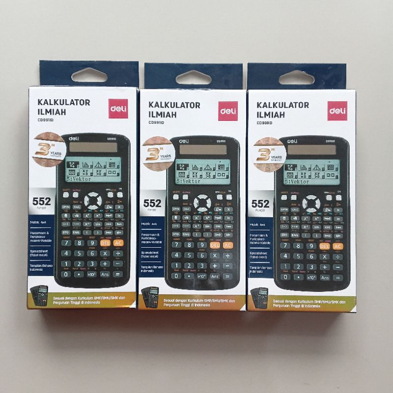 Jual Kalkulator Calculator Scientific DELI CD991ID ( Pcs ) [ Original ...