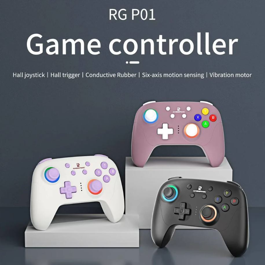 Jual ANBERNIC RG P01 Gamepad Multi-Platform Controller Wireless Hall ...
