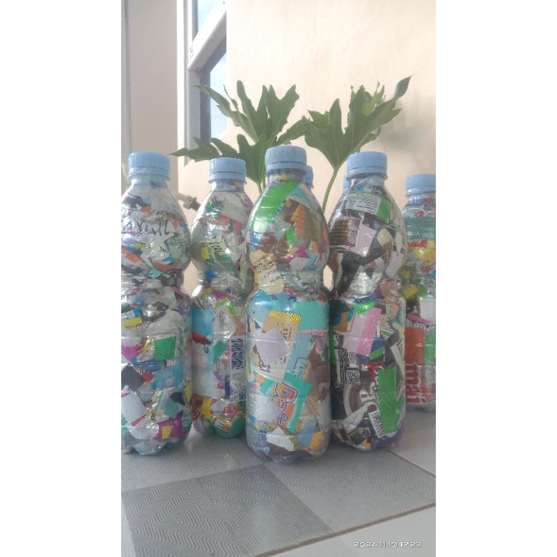 Jual Ecobrick botol Le Mineral berat 200-250 gram 600 ml | Shopee Indonesia