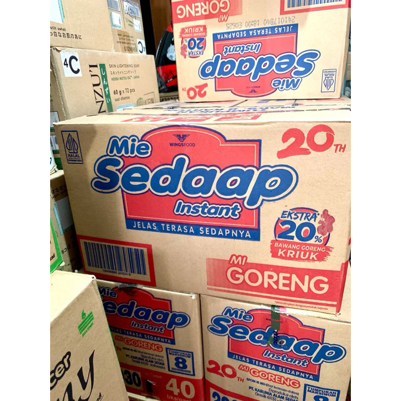 Jual MIE SEDAAP GORENG 2 KARTON ISI 80pcs satu dus isi 40 | Shopee ...