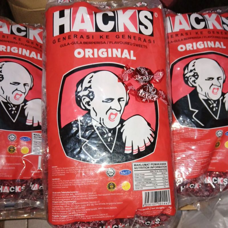 Jual Permen gula gula Hacks Original 1.8kg | Shopee Indonesia