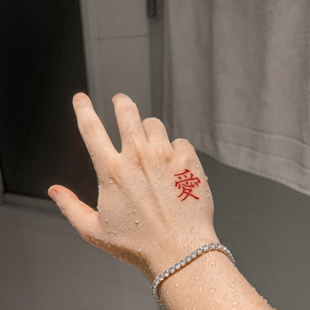 Jual Kanji Jepang Temporary Tattoo / Tato Tangan Estetik Warna Gaara ...