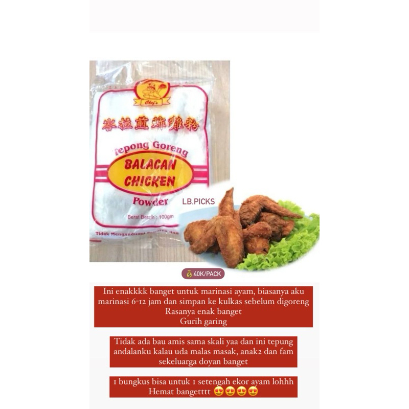 Jual Famous in Penang Chef’s Tepung Goreng Belacan Chicken Tepong ...