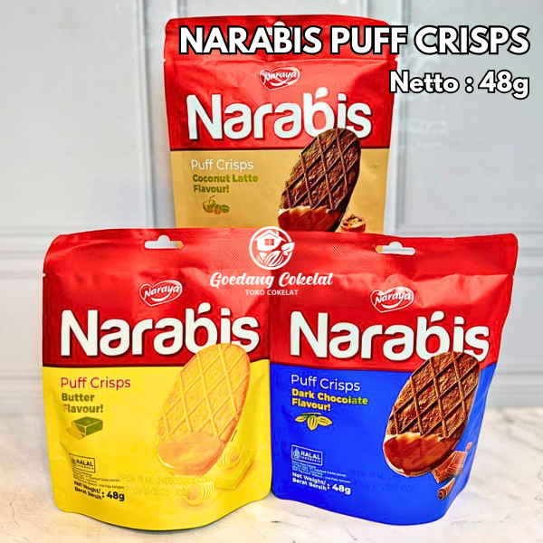 Jual NARAYA NARABIS PUFF CRISPS Biskuit Cookies Puff Rasa Butter ...