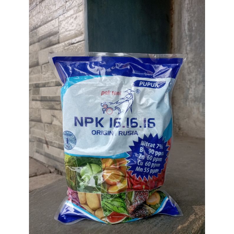 Jual Pupuk NPK 16 16 16 Origin : Rusia Pak Tani 1 Kg | Shopee Indonesia