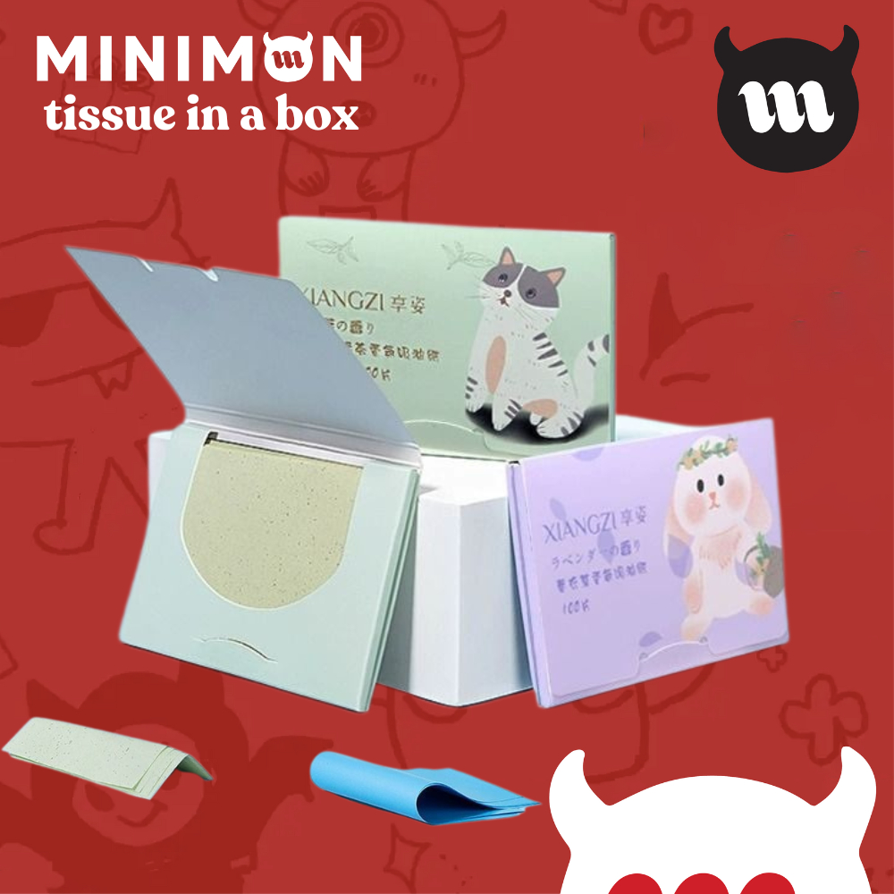 Jual [BY]100 Pcs/Set Kertas Tissue Wajah Penyerap Minyak 100 lembar ...