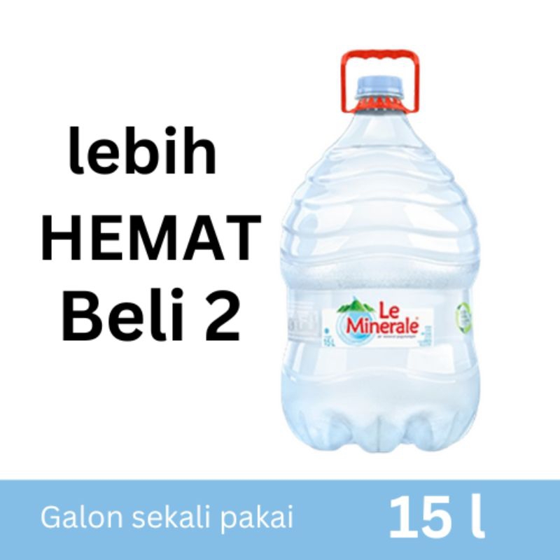 Jual Lemineral promo galon 15 liter- Le Minerale Galon 15 Liter | Shopee Indonesia