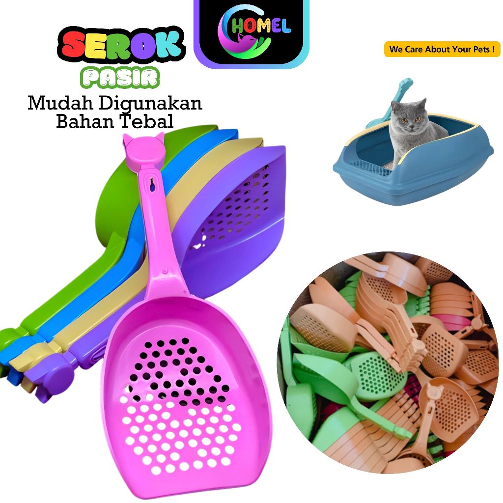 Jual Serok Pasir Kucing Alat Pembersih Kotoran Kucing Efektif dan ...