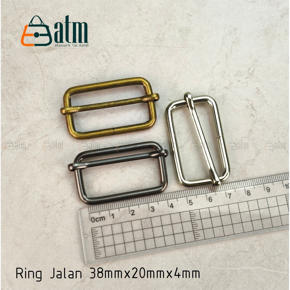 Jual Ring Jalan Ring Geser Tas 38x20mm Tebal 4mm | Shopee Indonesia