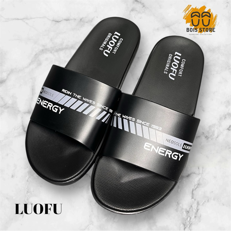 Jual LUOFU E-7172 Sandal Jelly Pria Import Energy Original | Shopee ...