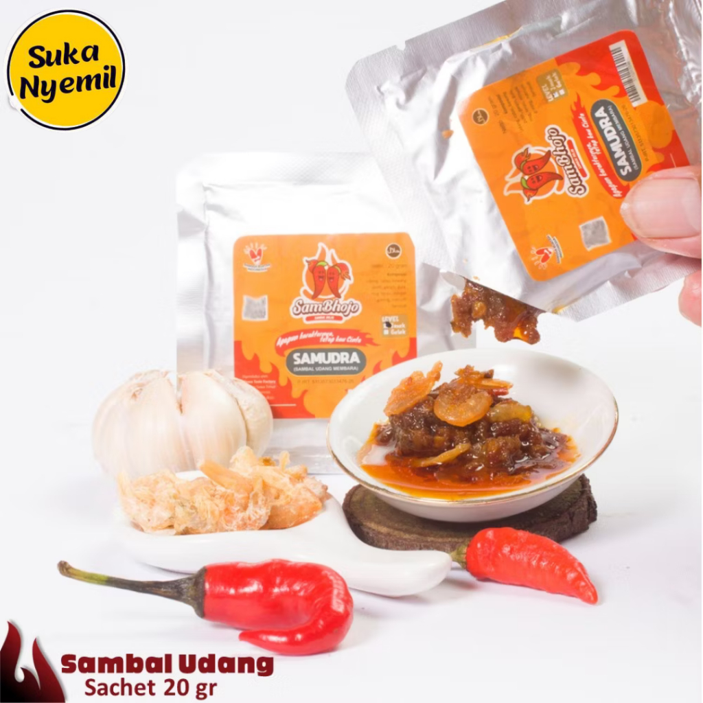 Jual SUKA NYEMIL - Sambal Sachet Topping Cumi, Udang, Paru, Pete, Ayam ...
