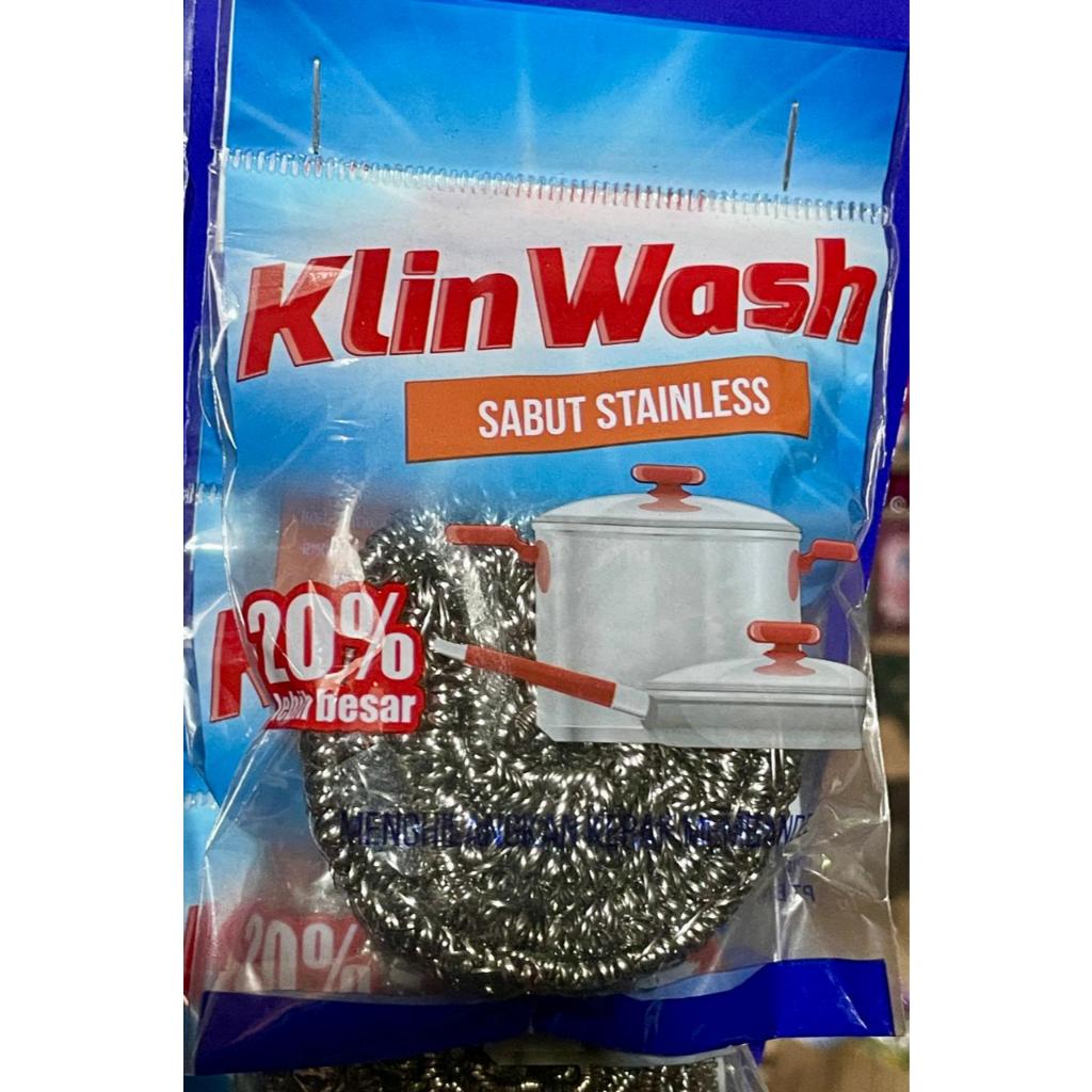 Jual Klinwash Stainless Steel 1pcs Sabut Spons Besi Cuci Piring ...