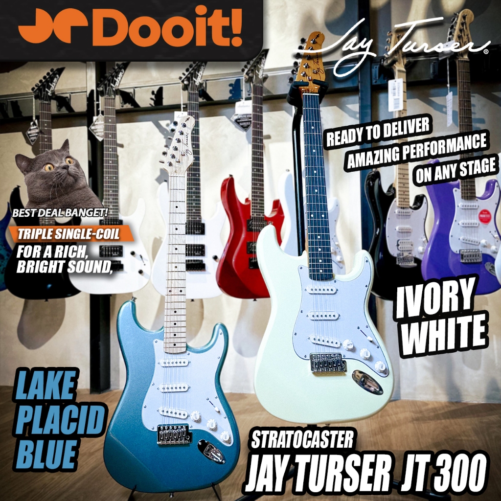 Jual JAY TURSER JAYTURSER JT 300 Stratocaster SSS Pickup Electric ...