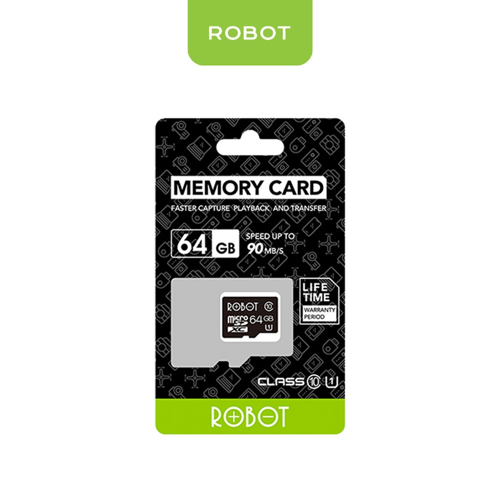Jual ROBOT TF Card 64GB Memory Card With Package High Speed Class 10 ...
