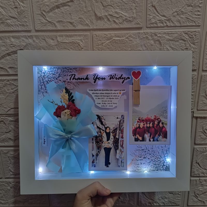 Jual Foto Flower Frame 10R 3D / Hadiah Wisuda Ulang Tahun / Kado ...