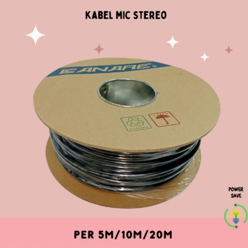 Jual KABEL MIC STEREO HITAM JUAL 5M/10M/20M/HARGA PER METER!!! | Shopee ...