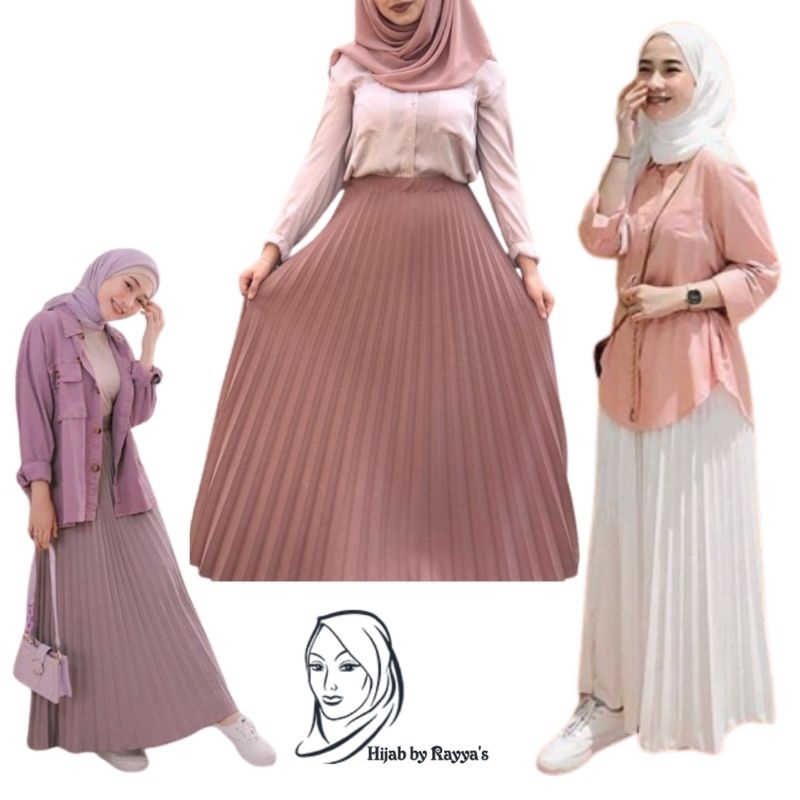 Jual Rok Plisket Hyget Mayung / Rok Guru / Rok Plisket / Jual Rok Murah | Shopee Indonesia