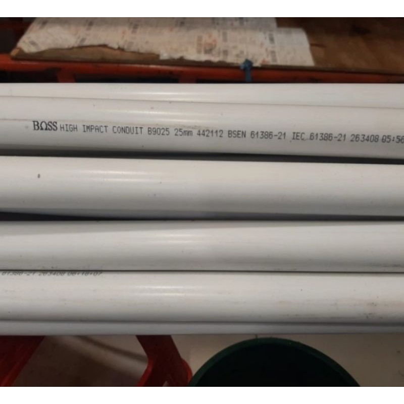Jual Pipa Conduit Boss / Pipa Listrik Boss / Pipa Boss 25mm 25 mm Putih ...