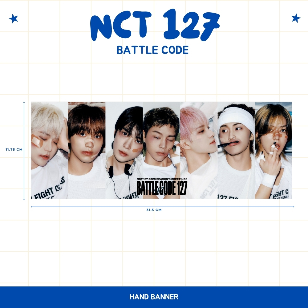 Jual HAND BANNER NCT 127 BATTLE CODE HANDBANNER (HARGA 1 PCS + LAMINASI ...