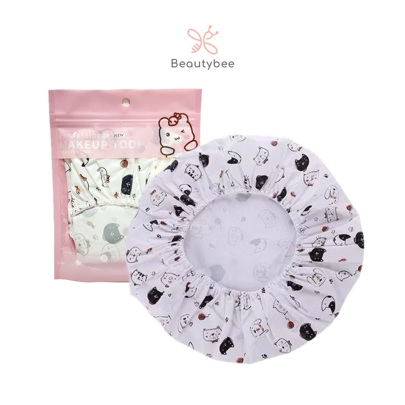 Jual BEAUTYBEE SHOWER CAP PREMIUM MOTIF CAT DOG (C0815) | Shopee Indonesia