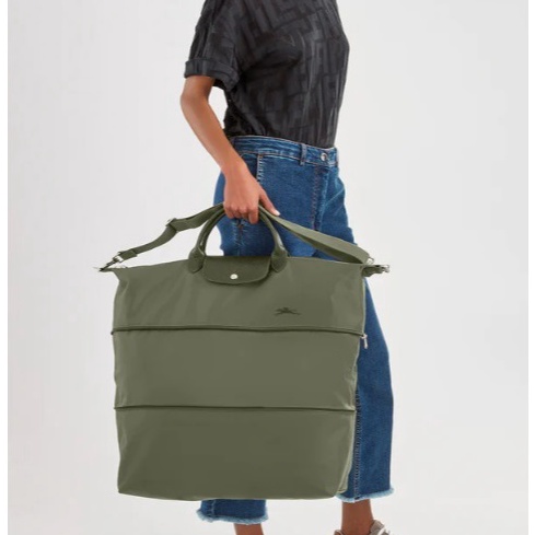Jual KODE O88T Travel Bag Green Expandable Bordir Premium dengan Tali ...