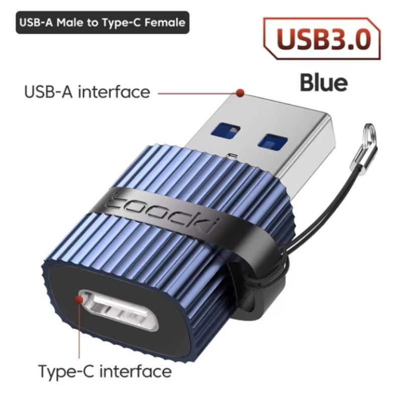 Jual Toocki OTG Type C to USB 3.0 Adapter Converter High Speed with ...