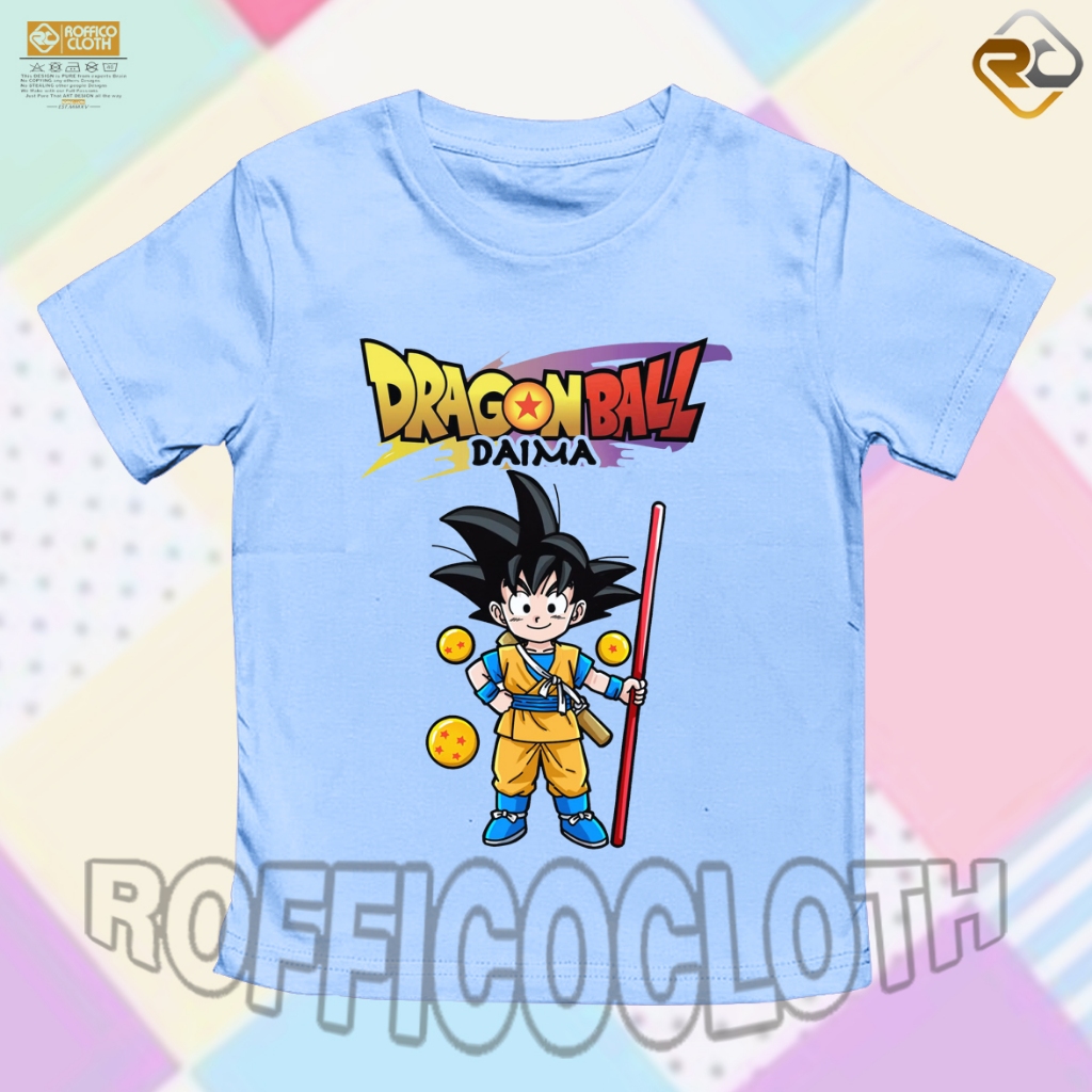 Jual BAJU ANAK KAOS ANAK SON GOKU DRAGON BALL Z DAIMA | Anime - ROFFICO ...