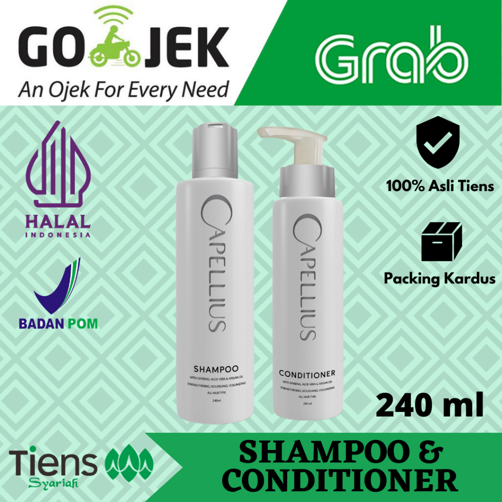 Jual Shampoo & Conditioner Capellius Tiens 240ml Atasi Ketombe dan ...