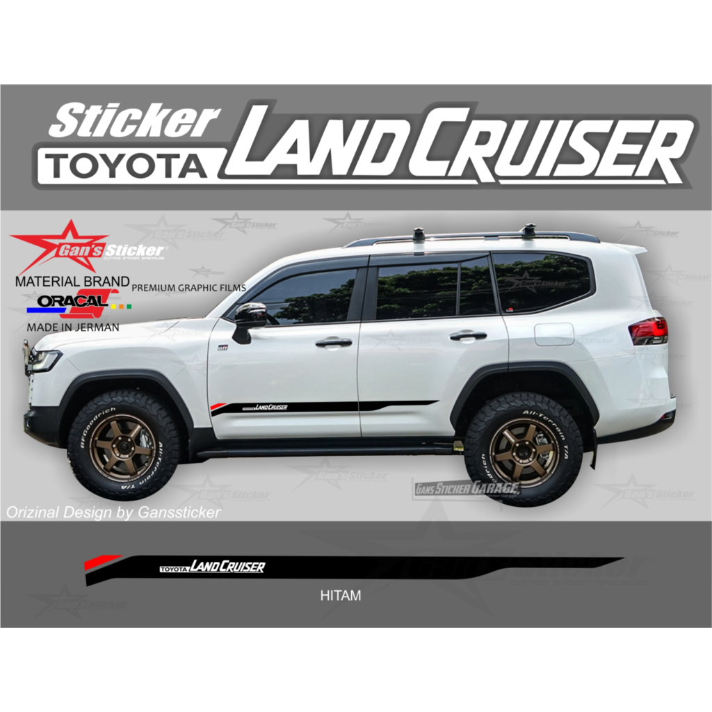 Jual STICKER TOYOTA LAND CRUISER AKSESORIS TOYOTA LAND CRUISER TERBARU ...