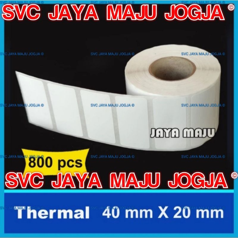 Jual LABEL STICKER BARCODE THERMAL 40 X 20 - 40X20MM - 1 LINE - ISI ...